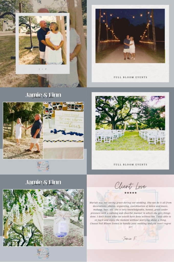 Jamie Grey & Curtis “Finn” Finney – Full Bloom Events